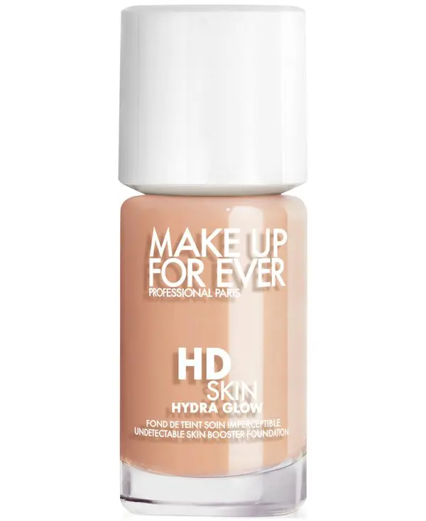 MAKE UP FOR EVER Hd Skin Hydra Glow Skincare Foundation With Hyaluronic Acid 1n00 Alabaster - 1r12 - Cool Ivoryâ  - For Fair To Light
